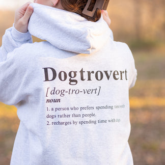 Just a Dogtrovert Hoodie – Pup-Ties